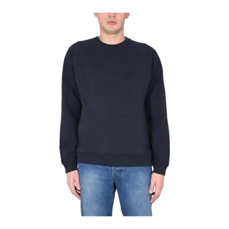 Ten c Crew Neck Raglan Sleeve Sweatshirt - - Sweatshirts & Hoodies - Herren - Blau - S