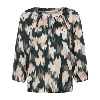 Part Two Blouse imprim&eacute; fleurs floues - 3 - Femme - Blouses et Chemises - Multicolore - Taille: 42 FR