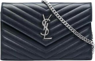 Saint Laurent Pre-owned Cuir petite-maroquinerie - Femme - Pre-owned - Noir - Taille: ONE Size