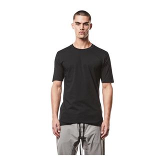 Thom Krom Homme, Tops, Noir, Taille: 2XL T-shirt noir &agrave; ourlet brut