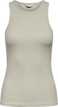 Only Onlkenya Rib Débardeur JRS Noos Top, Pumice Stone, XL Femme