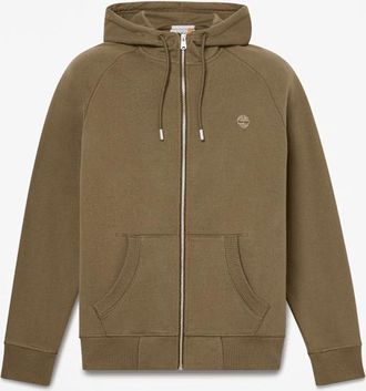 Timberland Exeter River Hoodie mit durchgehendem Rei&szlig;verschluss f&uuml;r Herren in Gr&uuml;n/Braun, Herren, Braun, Gr&ouml;&szlig;e