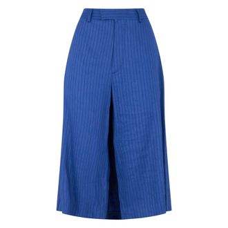 Moschino Homme, Pantalons, Bleu, Taille: M Pantalon Large Taille Haute