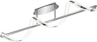 Trio Leuchten LED Deckenleuchte Sydney 672910106, Metall chrom, inkl. 20 Watt LED, 18 x 103 x 27 cm