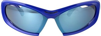 Balenciaga Lunettes De Soleil - Bleu