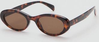Mango Lunettes de soleil monture plastique chocolat - Femme - Taille unique - MANGO