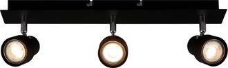 Briloner Briloner Leuchten LED Deckenspot, Deckenleuchte 3-flammig, Strahler dreh-und schwenkbar, 3x GU10, 5 Watt, 460 Lumen, 3.000 Kelvin, Schwarz 2861-035