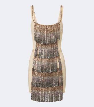 The Attico Verziertes Bustier-Kleid aus Spitze