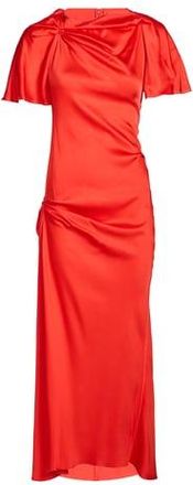 Victoria Beckham drapiertes, ausgestelltes Kleid - rot