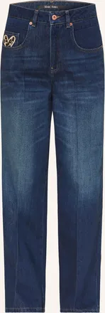 Marc Aurel Marc Aurel Straight Jeans Mit Schmuckperlen blau