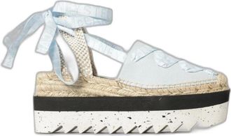 Stella McCartney Espadrilles compens&eacute;es Gaia - Femme - Chaussures - Bleu - Taille: 40 EU