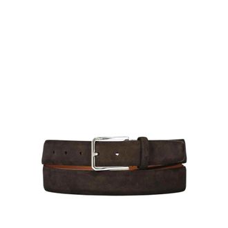 Santoni Verstellbarer Wildleder G&uuml;rtel - - Accessories - Herren - Braun - 100 CM