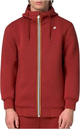 K-Way Rainer Spacer Hoodie - - Sweatshirts & Hoodies - Herren - Rot - L