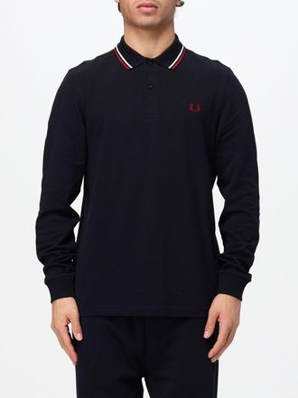 Fred Perry Langarm-Poloshirt von aus Baumwollpiqu&eacute; mit gesticktem Logo