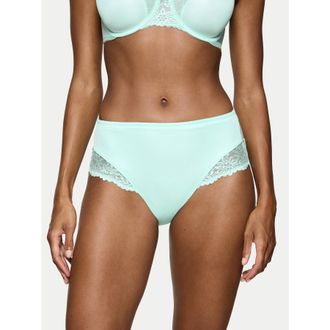 Triumph Klassischer Damenslip mit hoher Taille Ladyform Soft Maxi 10210671 Blau