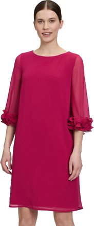 Vera Mont Damen Cocktailkleid mit Rüschen 42, Dark Raspberry