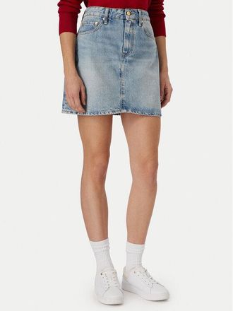 Tommy Hilfiger Jeansrock WW0WW50007 Blau Regular Fit
