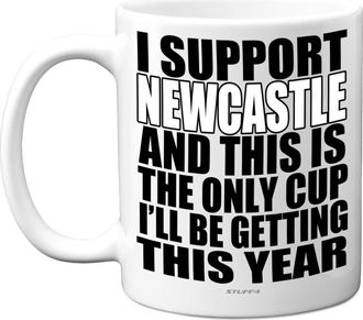 Stuff4 Lustige Fußball-Tasse, Geschenk für Newcastle-Fans - Footy Only Tasse - Witz, Weihnachten, Geburtstag, Geschenk für Sohn, Vater, Bruder, Onkel, Kolleg
