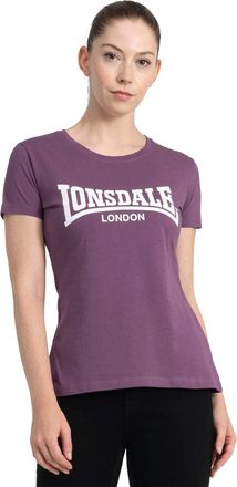 Lonsdale Frauen T-Shirt CARTMEL Aubergine/White XS