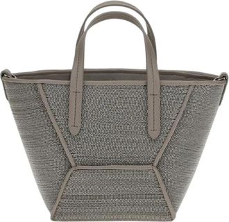 Brunello Cucinelli Geometrische Tote Bag - - Bags - Damen - Grau - ONE SIZE