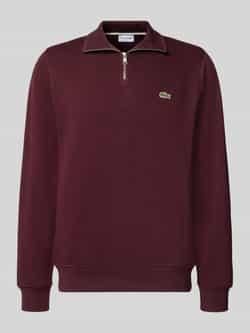 Lacoste Regular Fit Troyer aus reiner Baumwolle