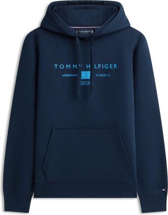 Tommy Hilfiger Hoodie aus Baumwolle mit Label-Frontprint in