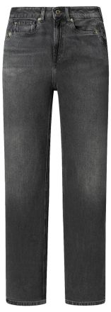 Pepe Jeans London Damen Straight Jeans UHW Lexa Jeans, Schwarz (Denim-9FA), 27W / 30L, Schwarz (Denim-9fa), 27 W/30 L