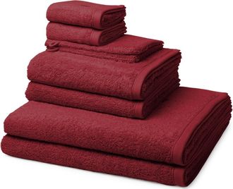 ROSS 8 teiliges Frottier-Set - Vita (2 X Wasch- 2 X Gäste- 2 X Dusch- 2 X Handtuch im Set) - 520 g/m2 - Baumwolle - Walkfrottee - saugstark - weich und fla