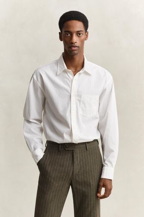 GANT Herren Relaxed Fit Dobby Stripe Hemd (XXXL) EGGSHELL