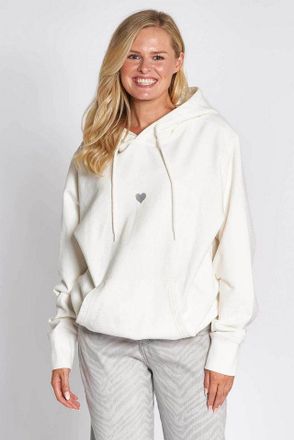 Zhrill Kapuzensweatshirt ZHILLI mit Herz-Print und K&auml;ngurutasche