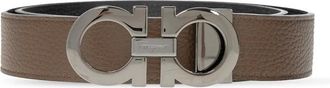Ferragamo Homme, Accessoires, Brun, Taille: 110 CM Gancini Reversible Belt