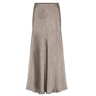 Maison Margiela Femme, Jupes, Beige, Taille: 34 FR Satin Midi Skirt