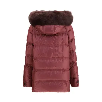 Peuterey Womens Purple Polyester Full-Length Jacket Clothing