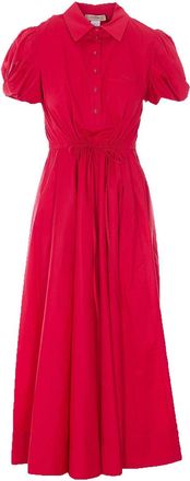Twinset Robe Au Genou - Rouge