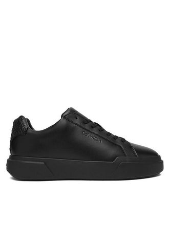 Calvin Klein Sneakers Chunky Cupsole Laceup Lth Bt Aop HM0HM02070 Schwarz