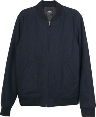 A.P.C. veste bomber Mouliné Lota - Bleu