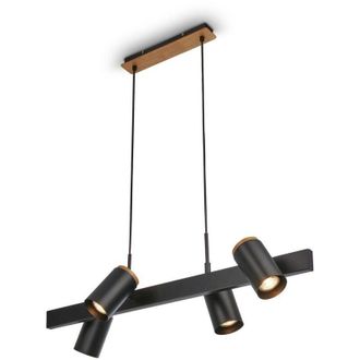 B.K.Licht Pendelleuchte H&auml;ngelampe Esszimmer 4-flammig Schwenkbar Wohnzimmer Spots