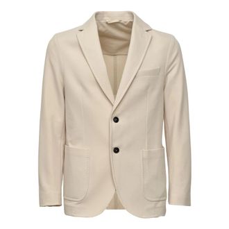 Circolo 1901 Blazer en coton stretch - Homme - Vestes - Beige - Taille: L