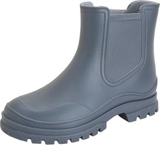Generic Bottes dext&eacute;rieur en caoutchouc pour femme travail imperm&eacute;ables pluie semi-compens&eacute;es Chaussures unisexes Compris la Semelle int&eacute;rieure Fourrure polai