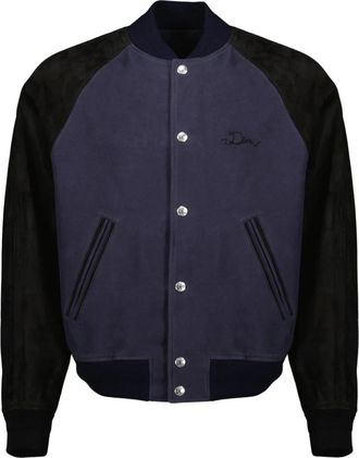 Dior Ribbon Varsity Jacket - Homme - Vestes - Bleu - Taille: M