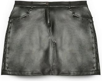 Fiorella Rubino Femme, Jupes, Noir, Taille: 44 FR Minijupe &agrave; clous