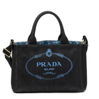 Prada Crossbody Bags - Small Canapa Tote - Gr. unisize - in Schwarz - f&uuml;r Damen