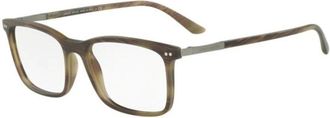 Giorgio Armani Matte Striped Olive Brillengestelle AR - - Accessories - unisex - Gr&uuml;n - 56 MM