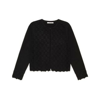 Maliparmi Maliparmi, Femme, Pulls, Noir, Taille: 40 FR Winter Wave Cardigan