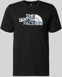 The North Face Regular Fit T-Shirt aus reiner Baumwolle Modell MOUNTAIN LINE