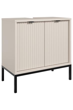 MID.YOU Mid.you Waschbeckenunterschrank, Kaschmir, Metall, 1 F&auml;cher, einzeln stellbar, 60x60x32 cm, stehend, Badezimmer, Badezimmerschr&auml;nke, Waschbeckenunters