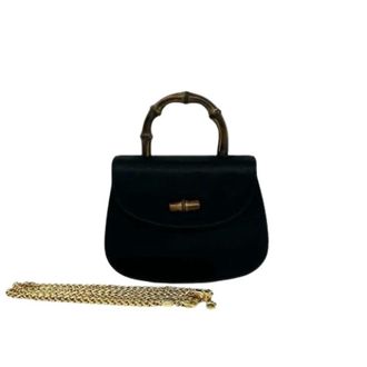 Gucci Sac bandouli&egrave;re mini en satin Pre-owned - Femme - Pre-owned - Noir - Taille: ONE Size