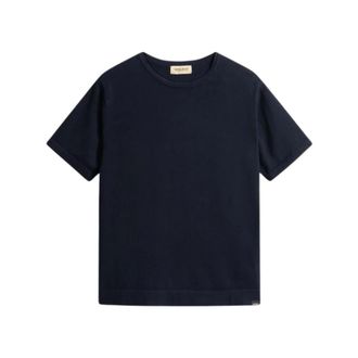 Woolrich Gestricktes T-Shirt - - Tops - Herren - Blau - M