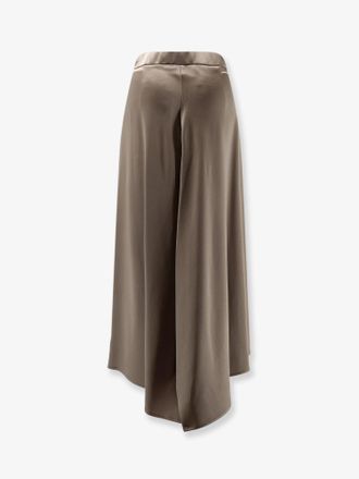Alysi Womens Skirt Satin Green Acetate