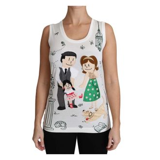 Dolce & Gabbana &Auml;rmellose Oberteile - - Tops - Damen - Mehrfarbig - S